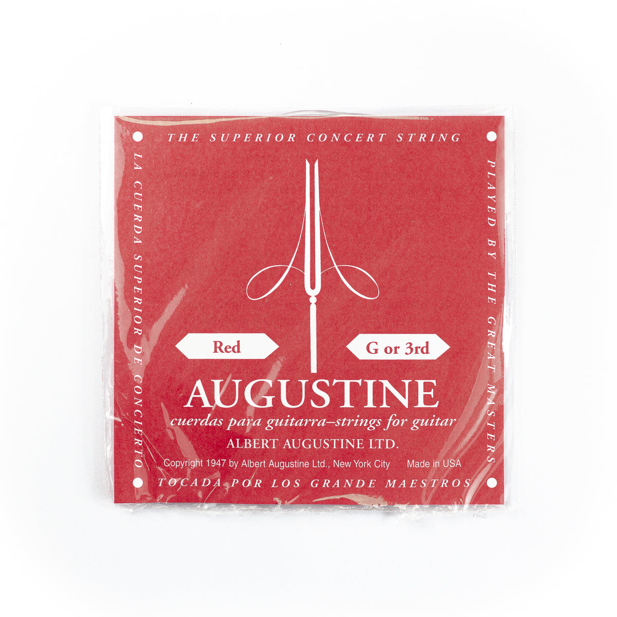 Augustine Classic Red Clear Nylon G-3rd (.040") Classical Guitar Singl - Strings Direct