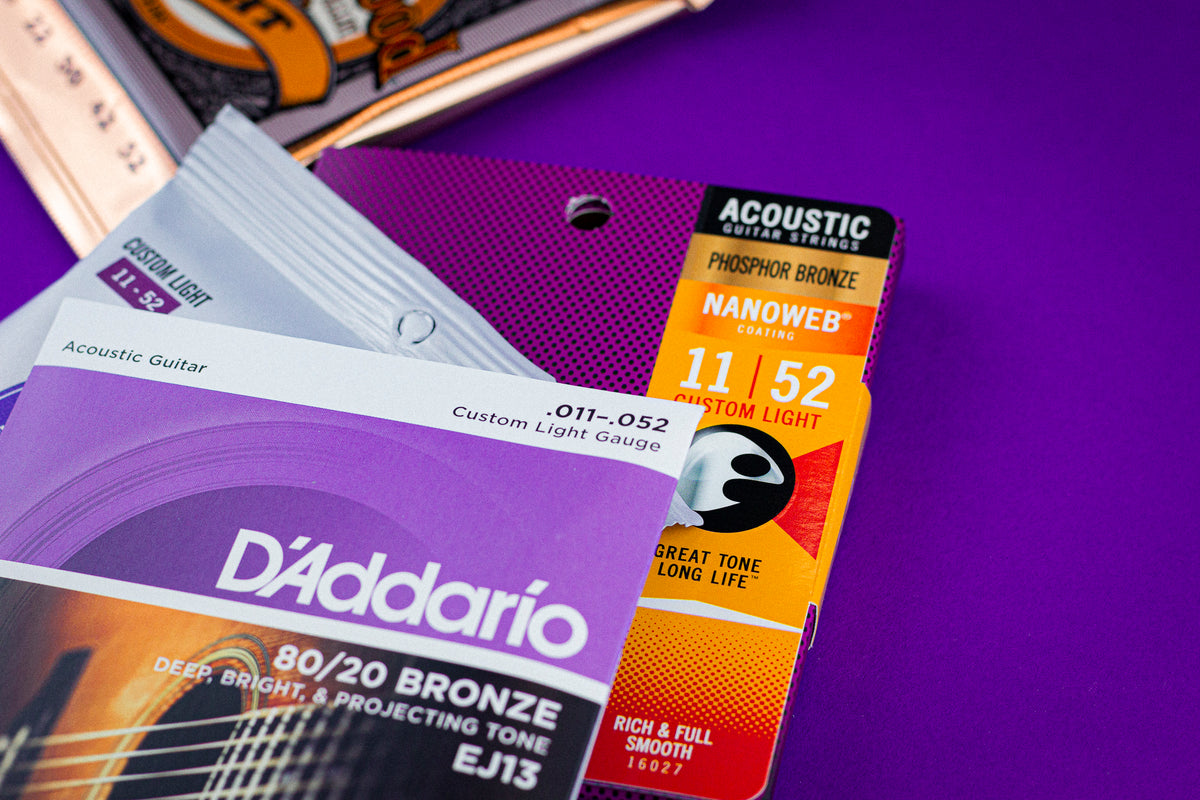 Shop Custom Light 11-52 Acoustic Guitar Strings - Strings Direct