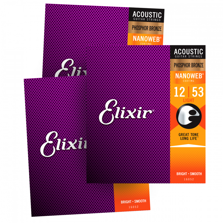 Elixir Nanoweb Electric And Acoustic Guitar Strings - Strings Direct