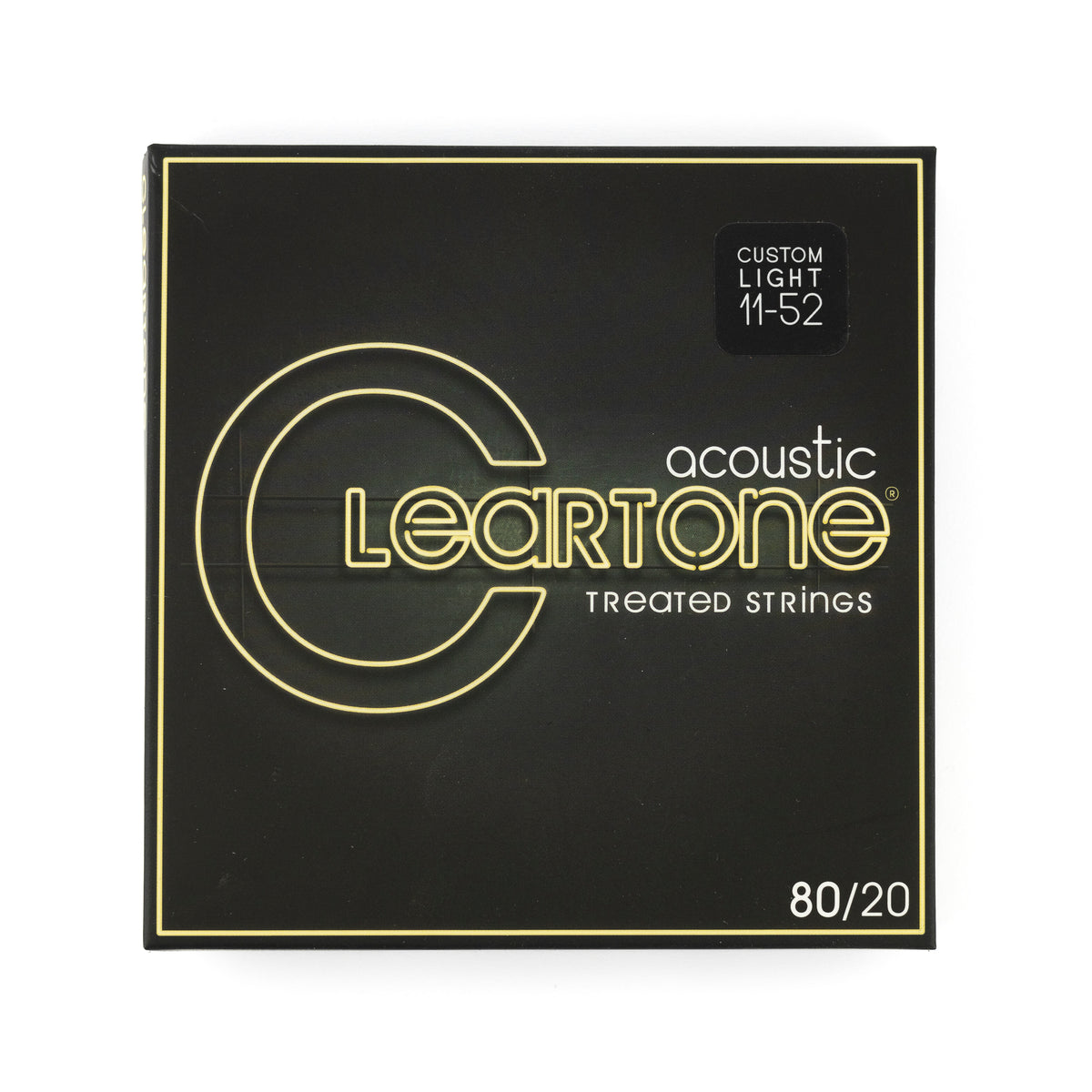 Cleartone Coated 80/20 Bronze 11-52 Acoustic Guitar Strings [7611 ...