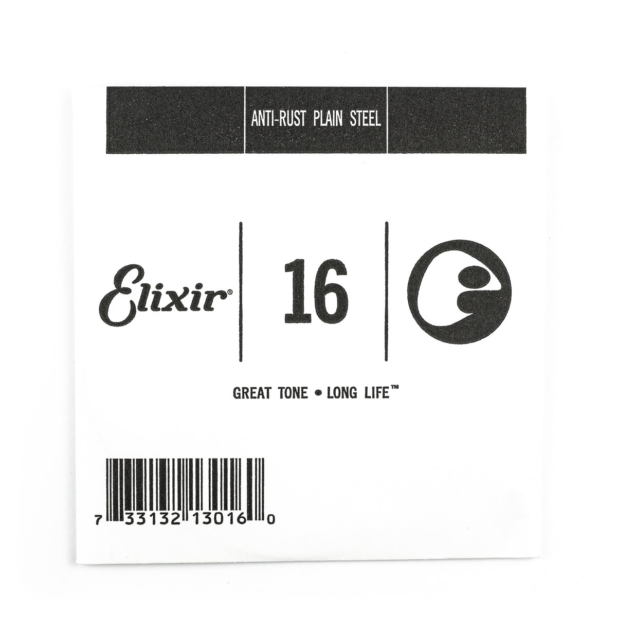 Elixir Anti-Rust Plain Steel 16 (.016") Guitar Single String - Strings ...