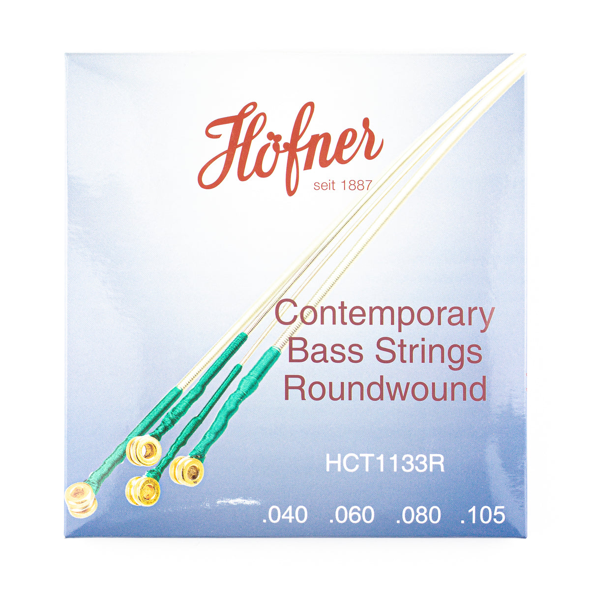 Hofner Contemporary Round Wound 40-105 Bass Strings, Short Scale ...
