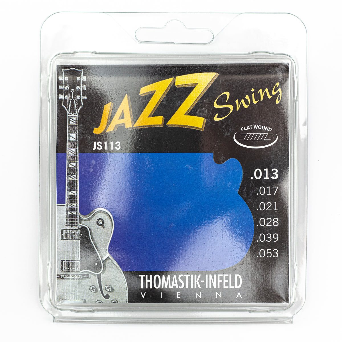 Thomastik-Infeld JS113 Jazz Swing Flatwound 13-53 Electric Guitar Stri ...