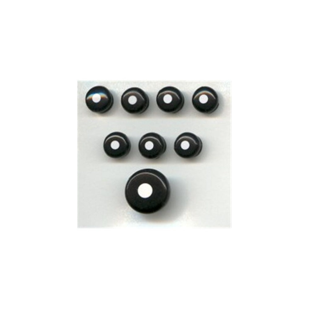 Martin Acoustic Guitar Bridge Pin Set, Black w/ White Inlay - Strings ...