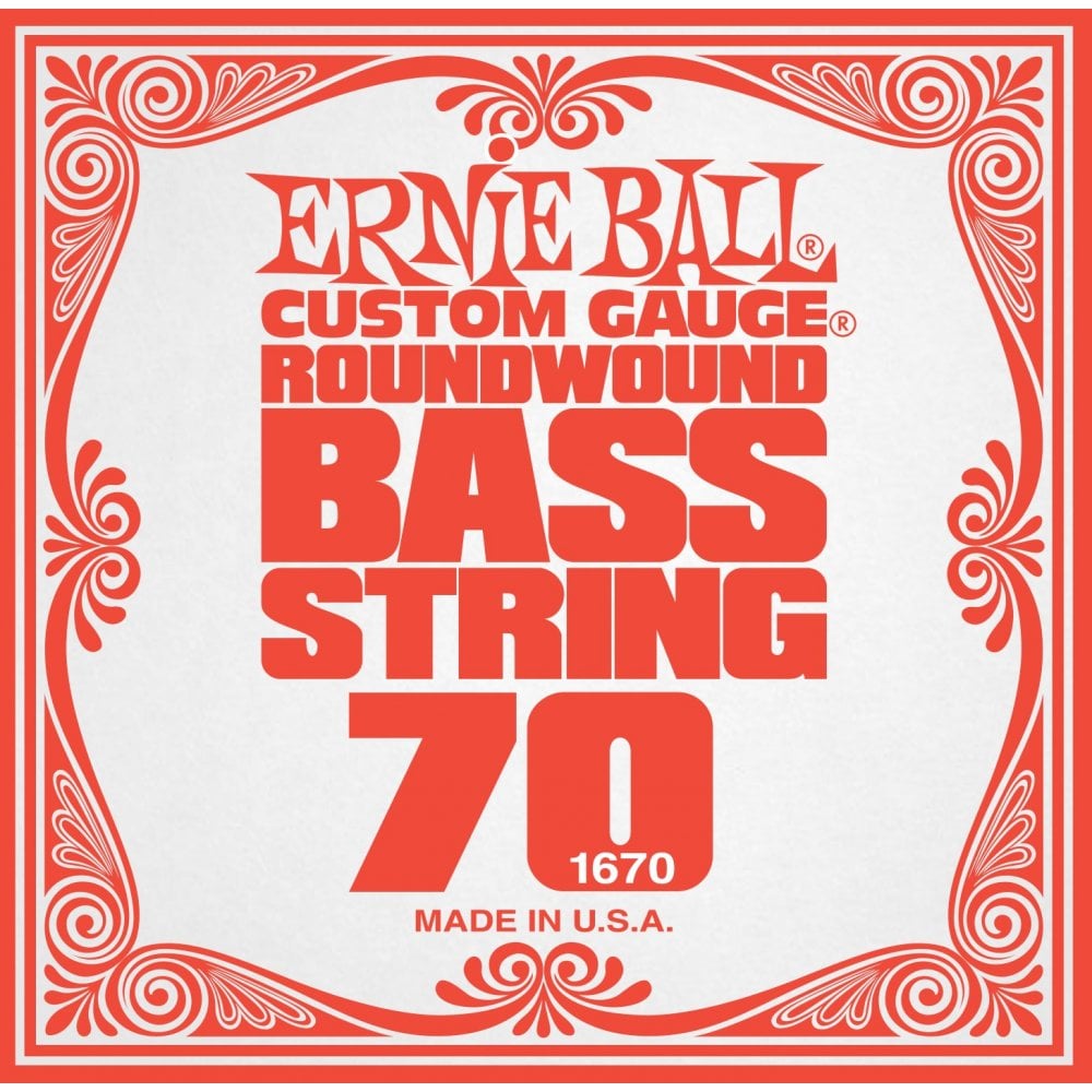 Ernie Ball Slinky Bass Nickel Wound .070 Bass Guitar Single String ...