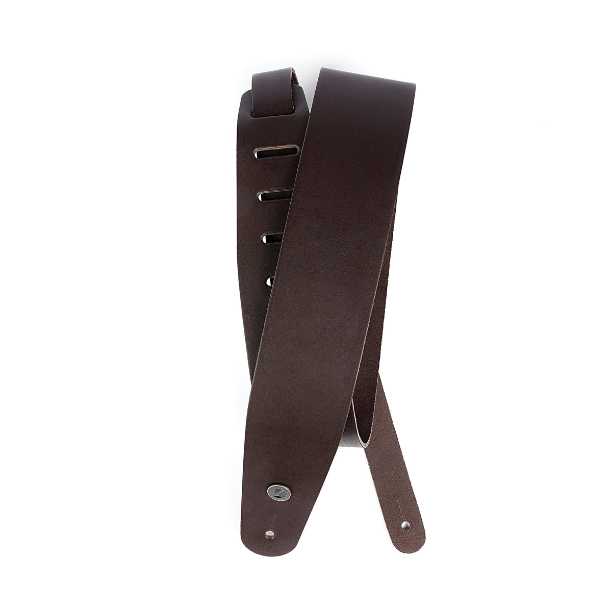 D'Addario Classic Leather Brown Guitar Strap - Strings Direct